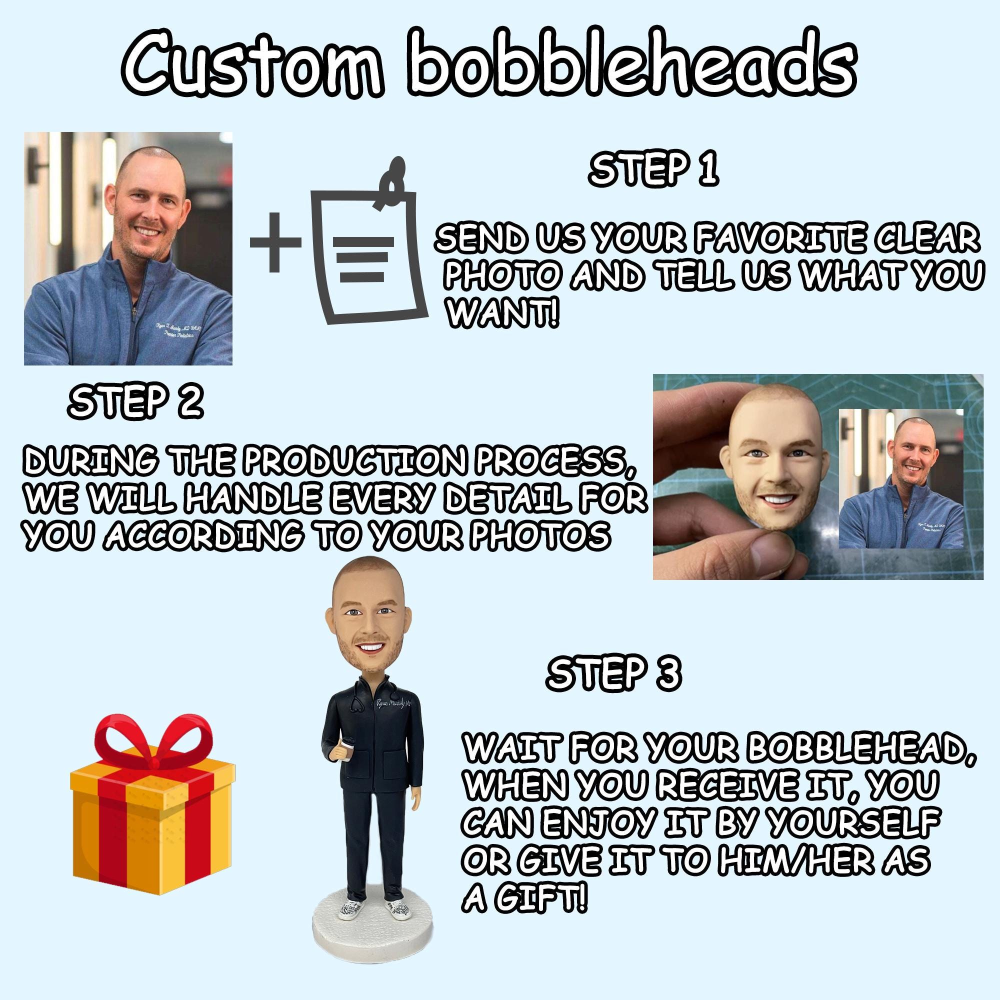 Custom Bobbleheads , Custom Bobblehead Driving Tractors ,personalized ...