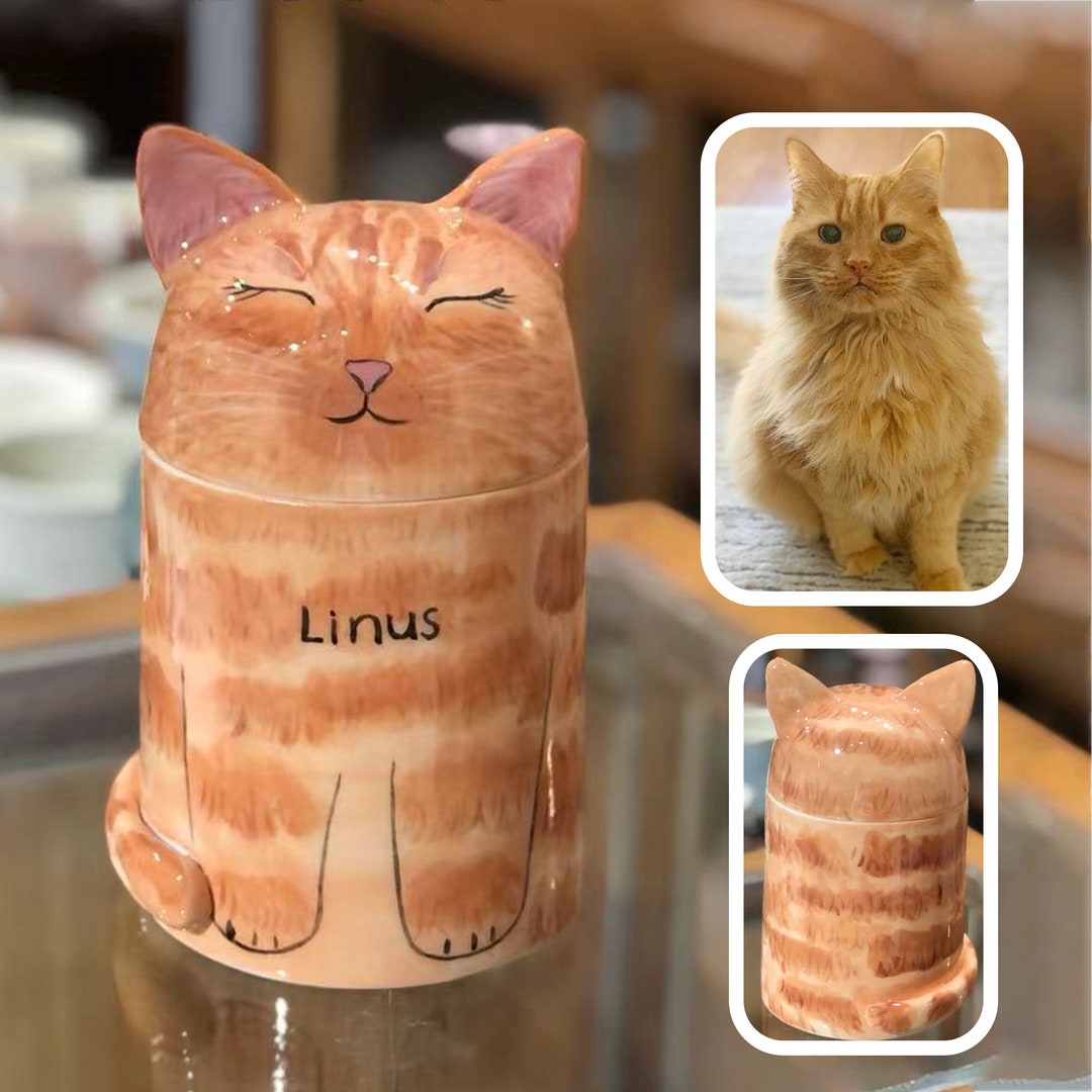 Custom Cat Urns, Personalized Cat Urns, Memorial Cat Loss, Memorial Cat ...