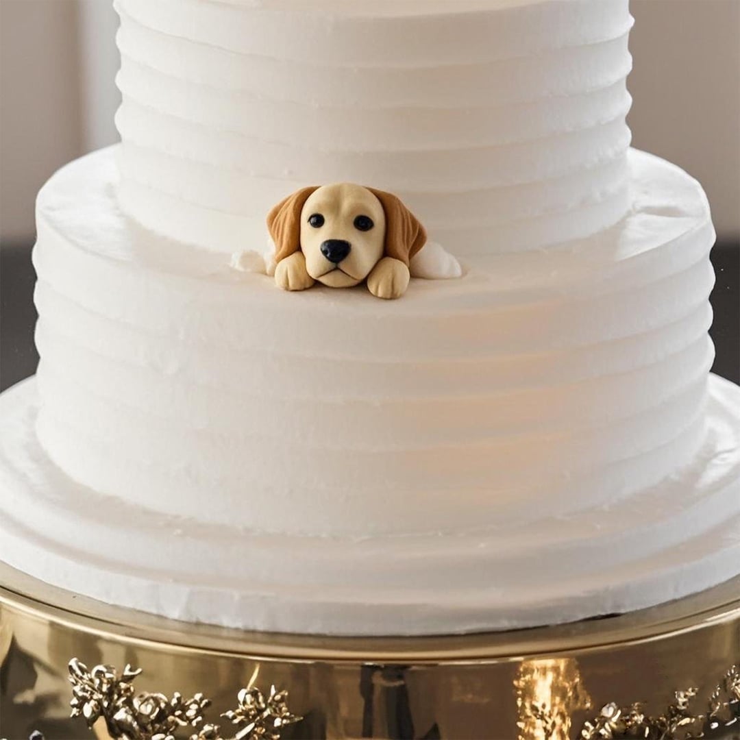 Personalized Pet Wedding Cake Topper, Custom Dog Birthday Cake Topper ...