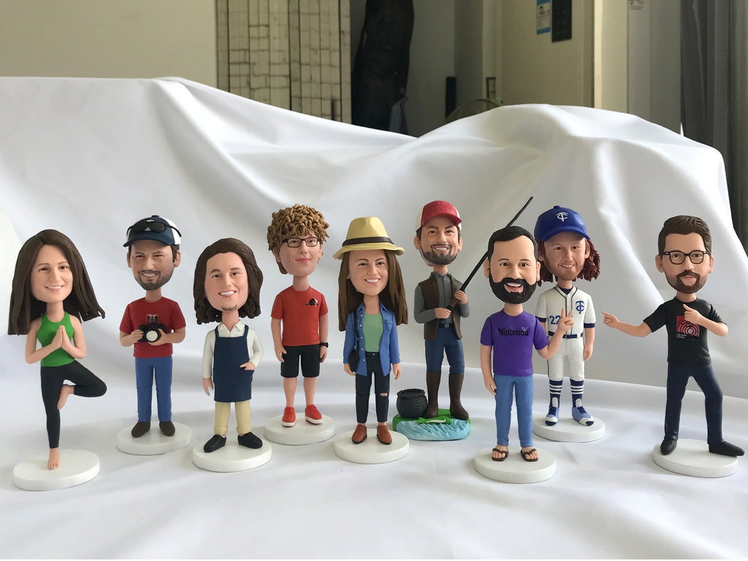 Personalized Bobbleheads, Custom Wedding Best Man Group Bobbleheads ...