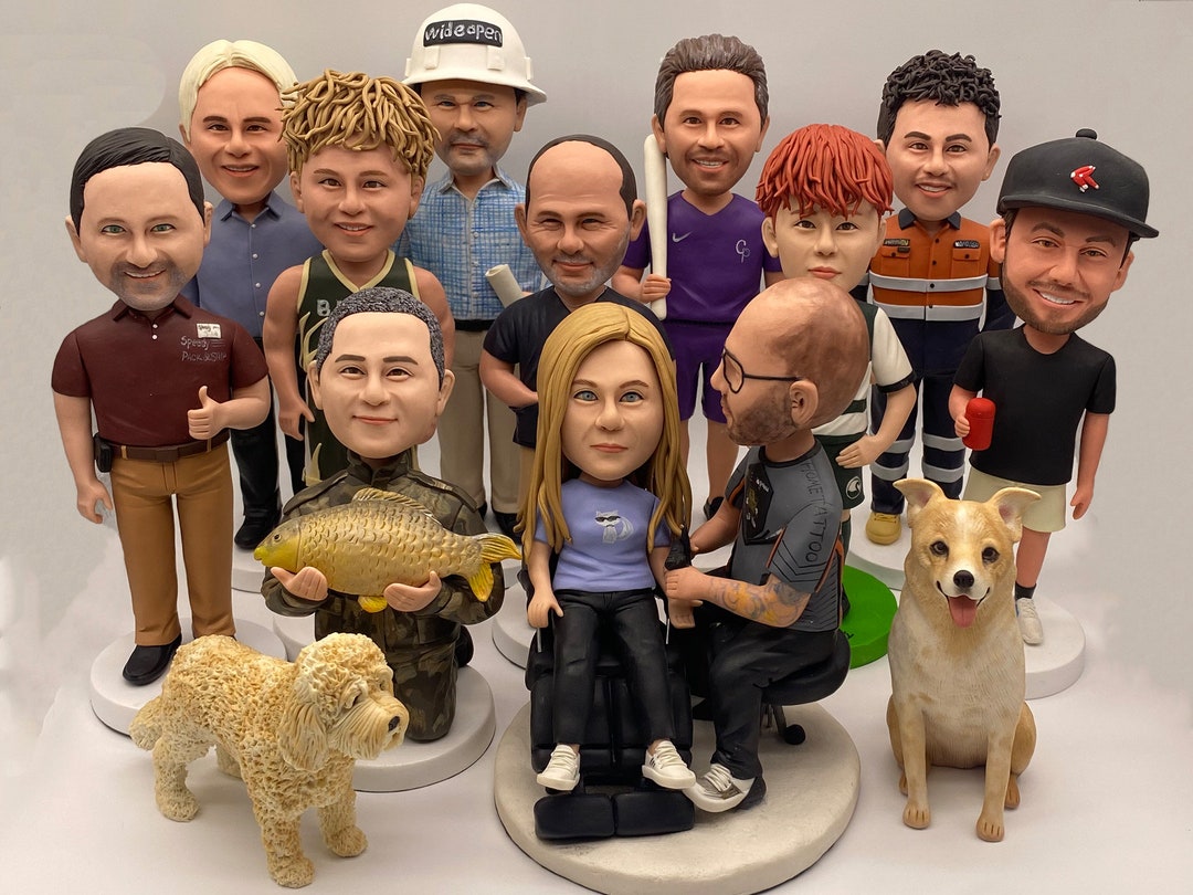Custom bobbleheads, custom wedding best man group bobbleheads, custom ...