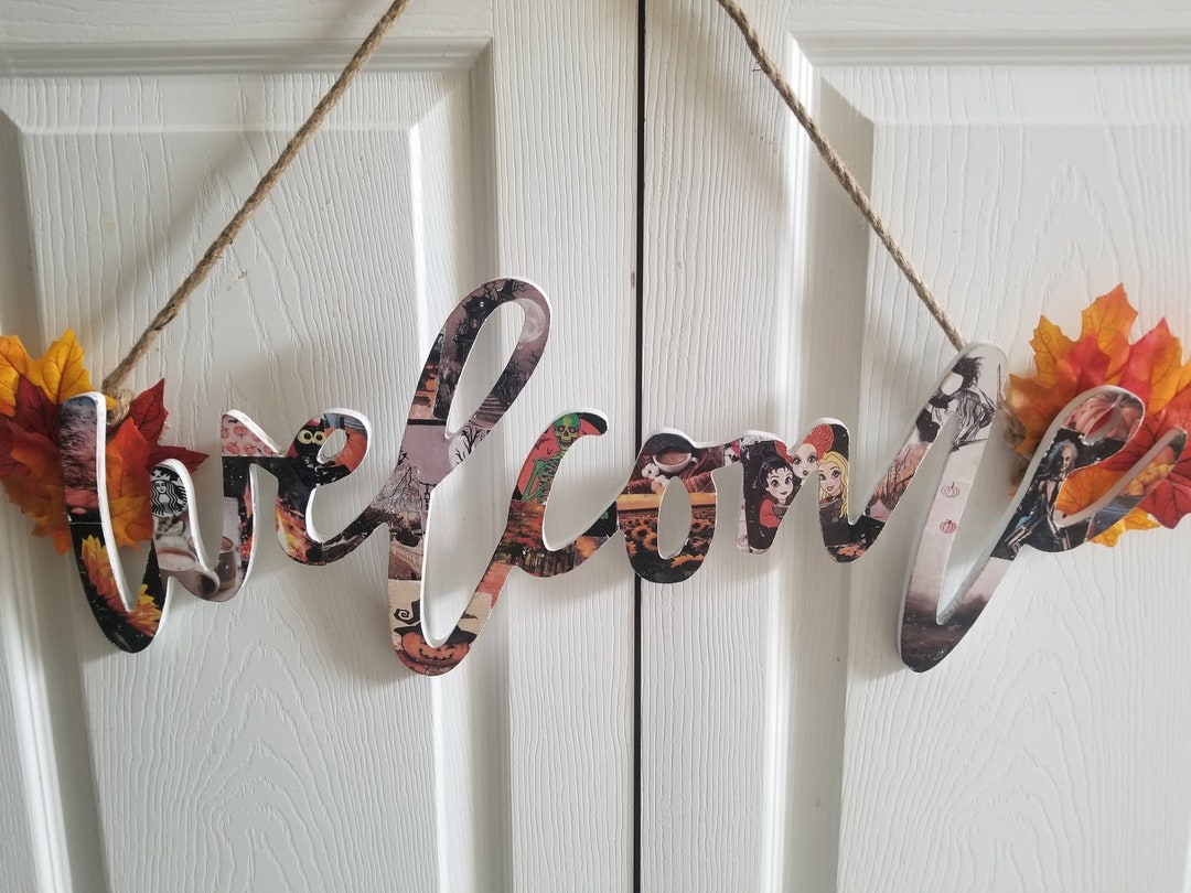 Custom Fall Welcome Sign - Etsy