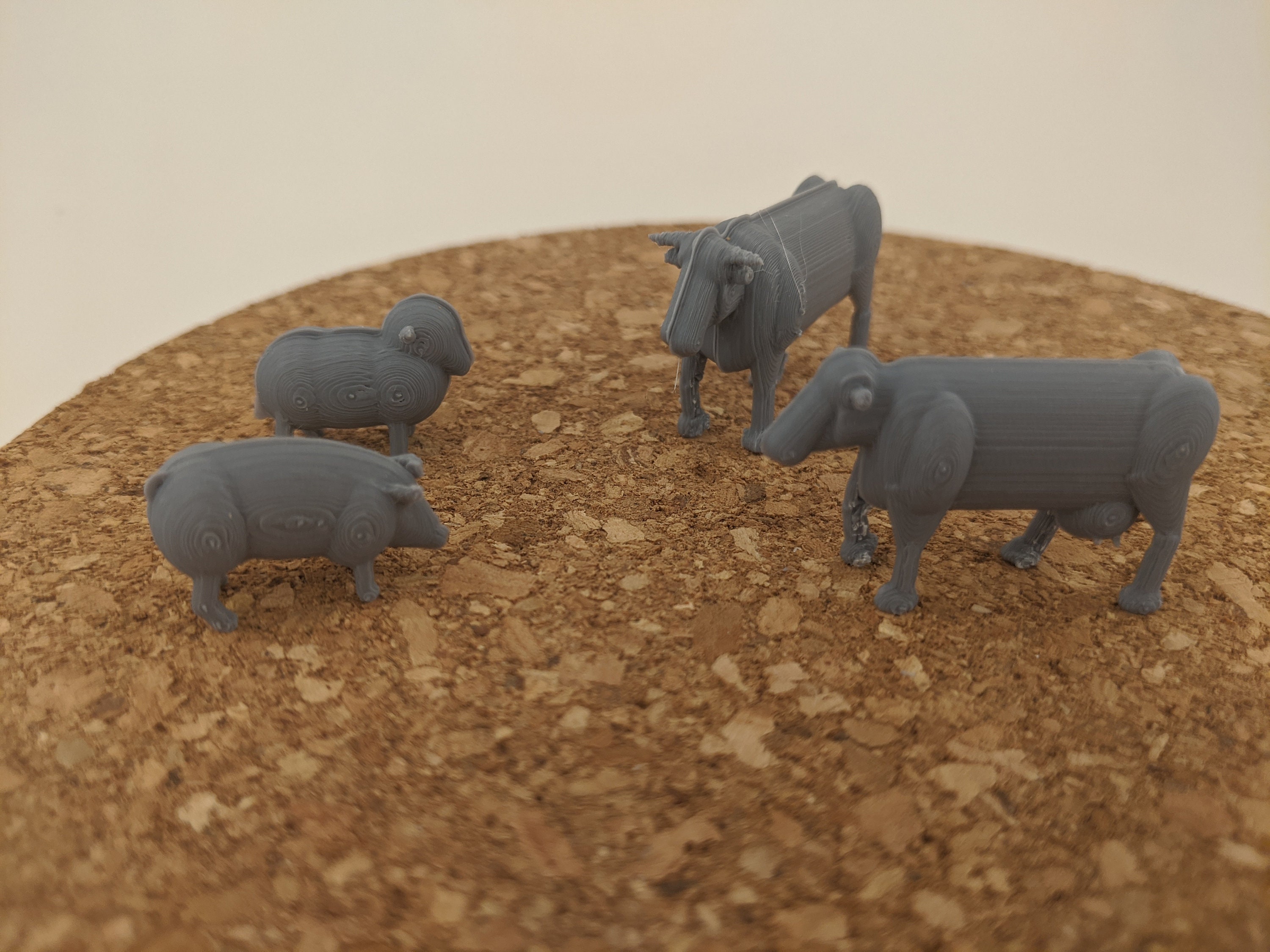 Farm Animal Models: Steer Sow Pig and Sheep - Etsy