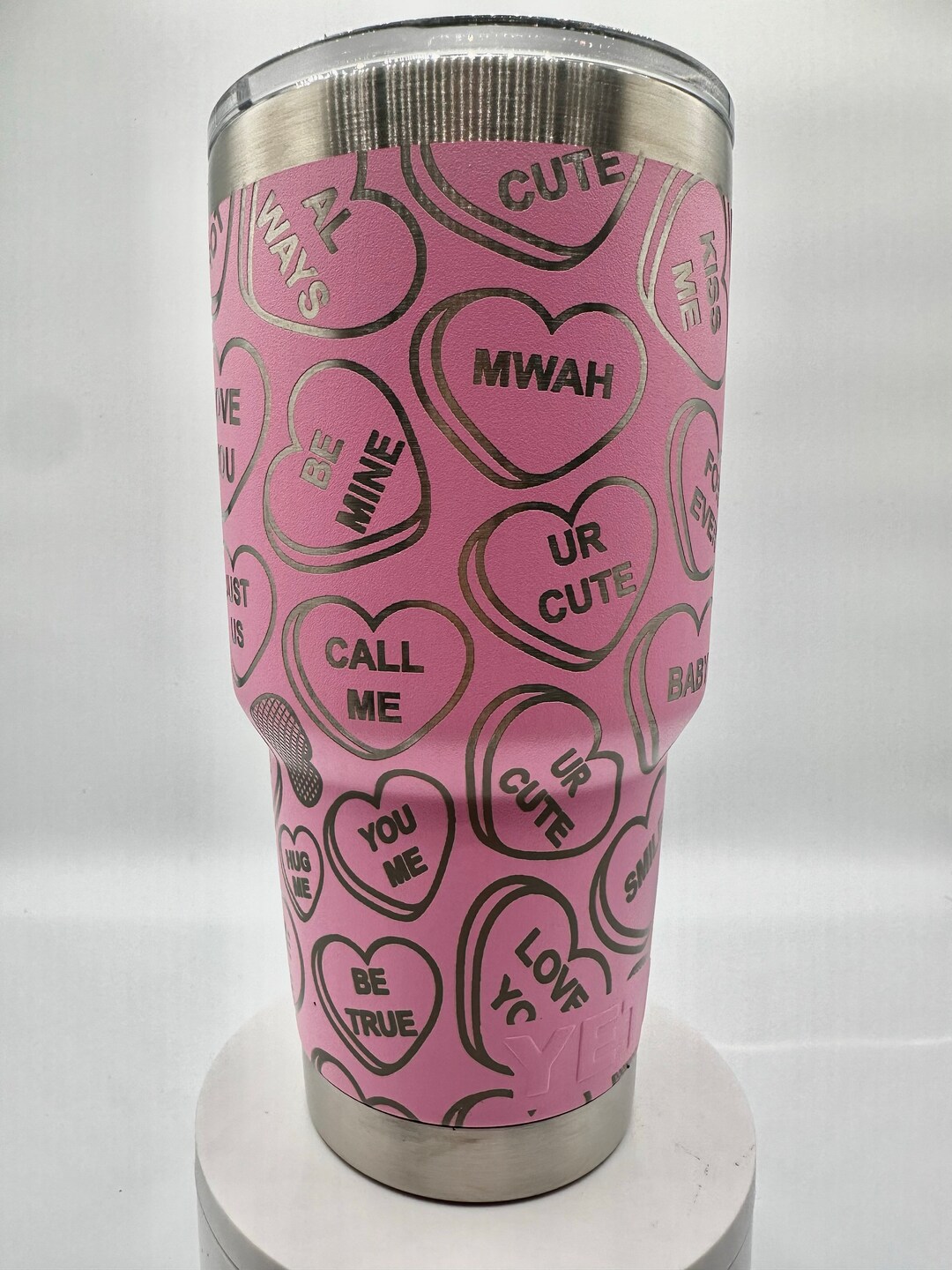 Sweethearts Valentines Candy Hearts 30oz Rambler W Magslider Yeti ...