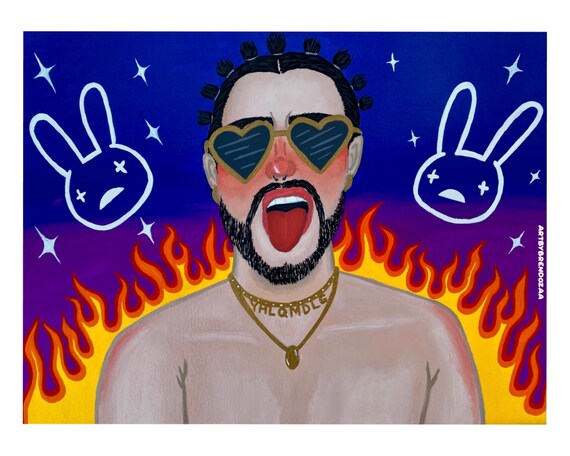 Bad Bunny Print - Etsy
