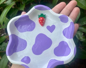 Strawberry Cow Clay - Etsy