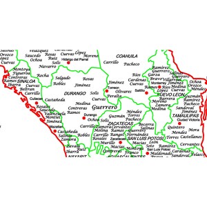 Unique Individual Genealogy Map of Mexico - Etsy