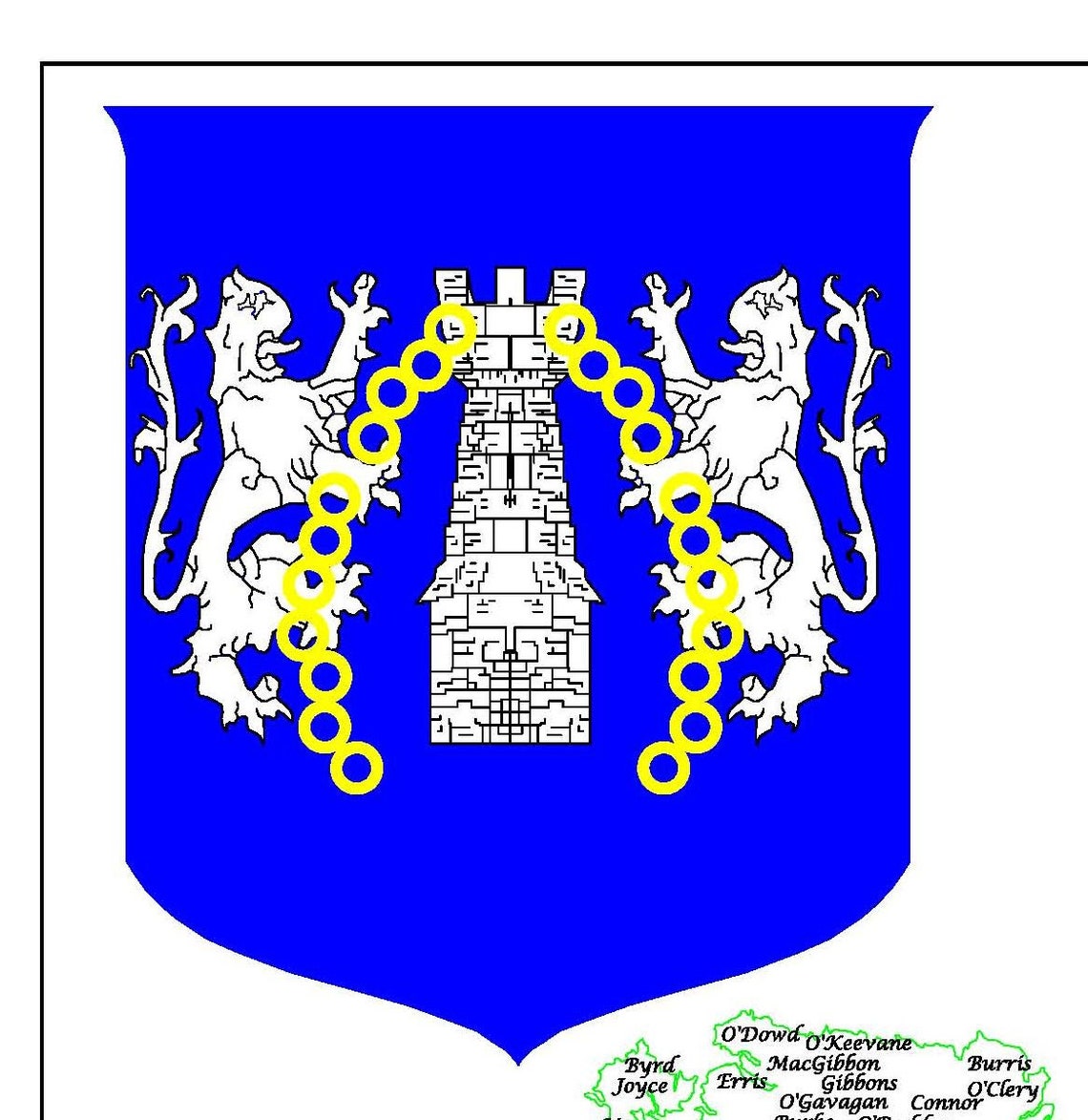 Unique Individual Genealogy Map of Ireland - Etsy