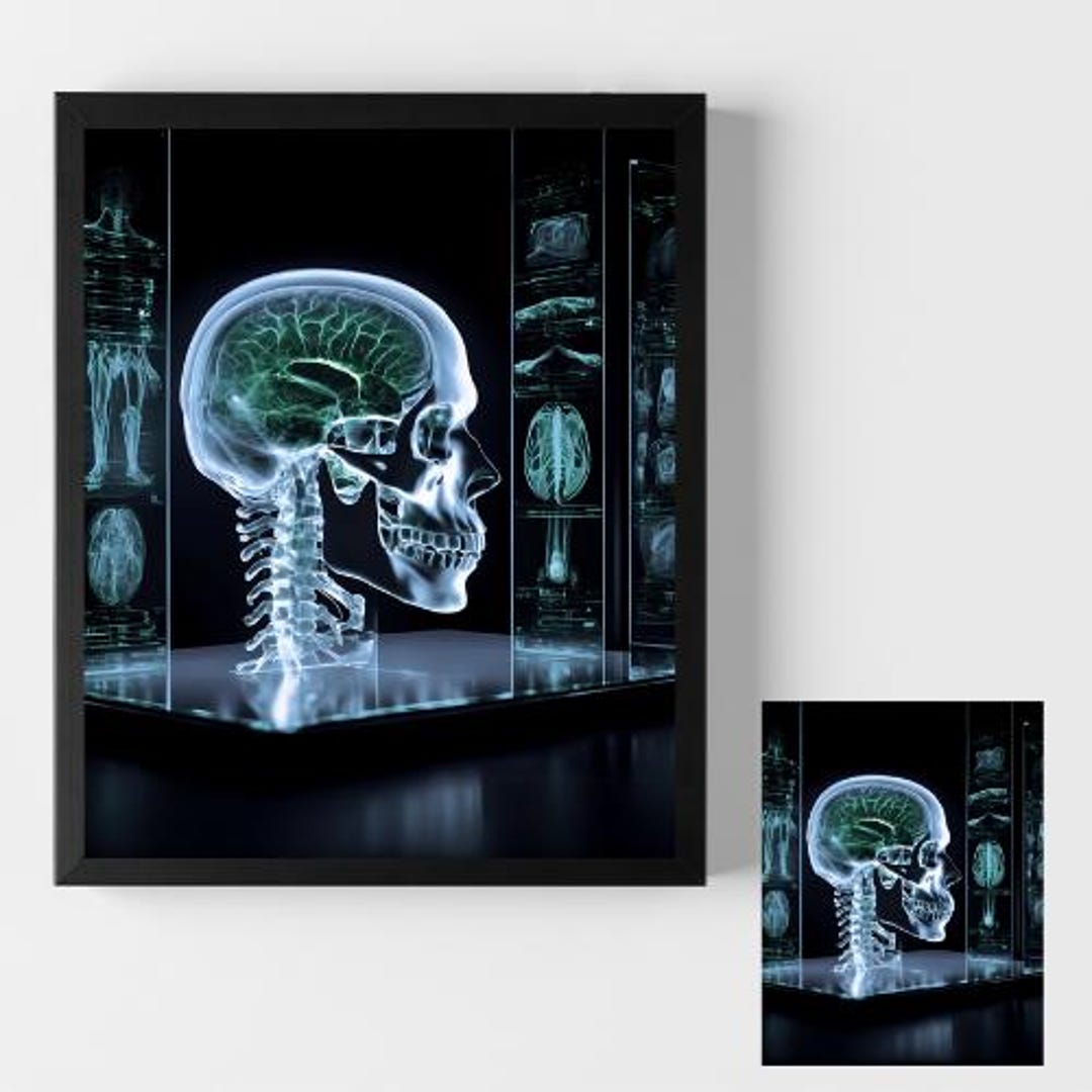 Skeletal Scan Artwork MRI Digital Curiosities Morbid Oddities Macabre ...
