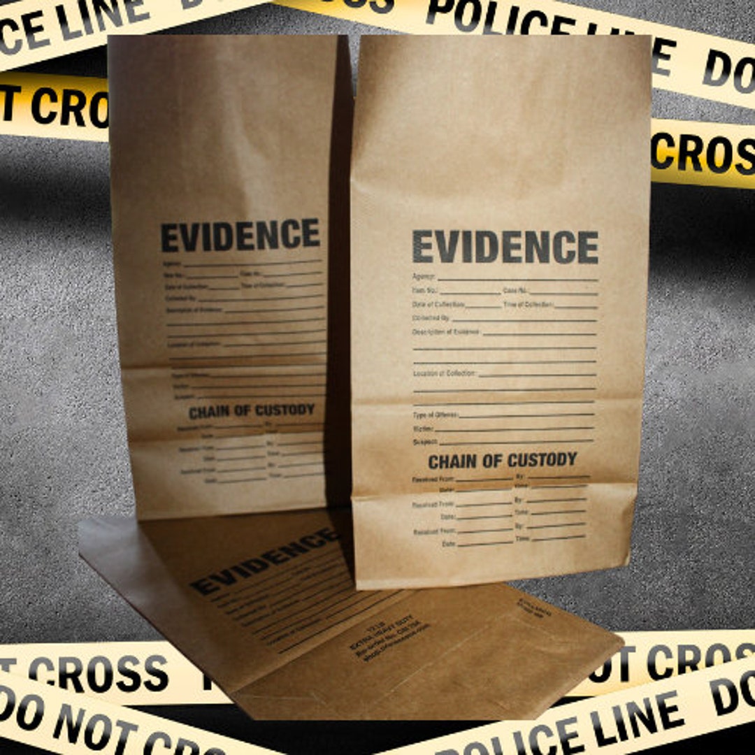 Crime Scene Investigation Brown Paper Evidence Bag for Film and TV ...