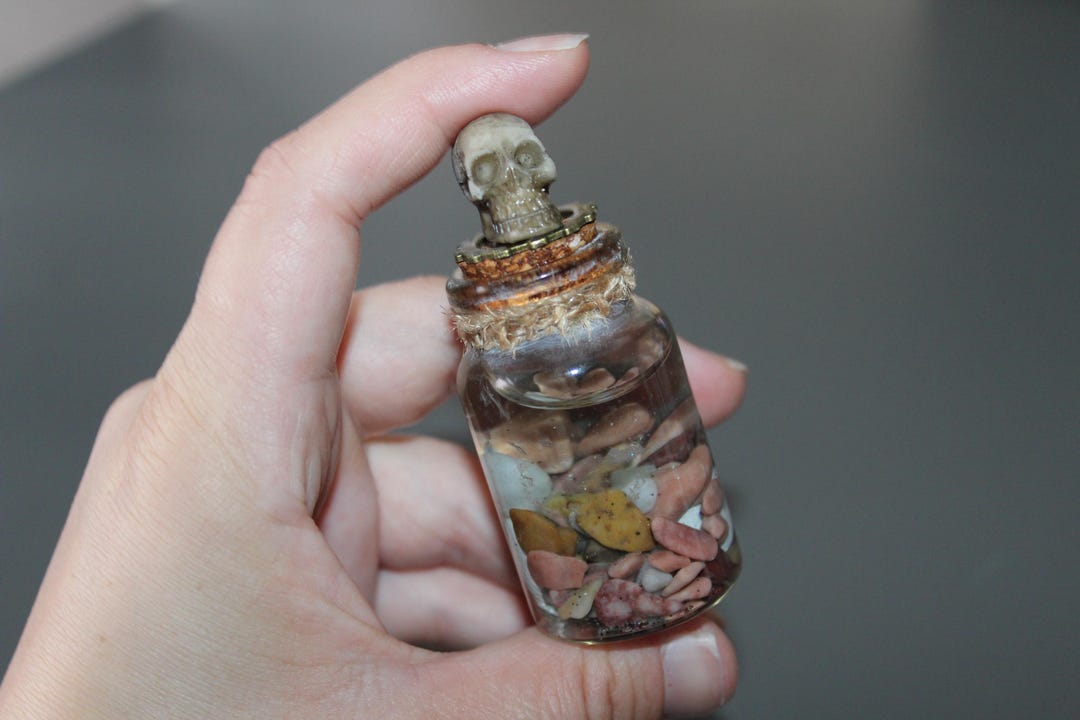 Ancient Roman Beach Stones & Rocks Vial Time Travelers Vial With Skull ...