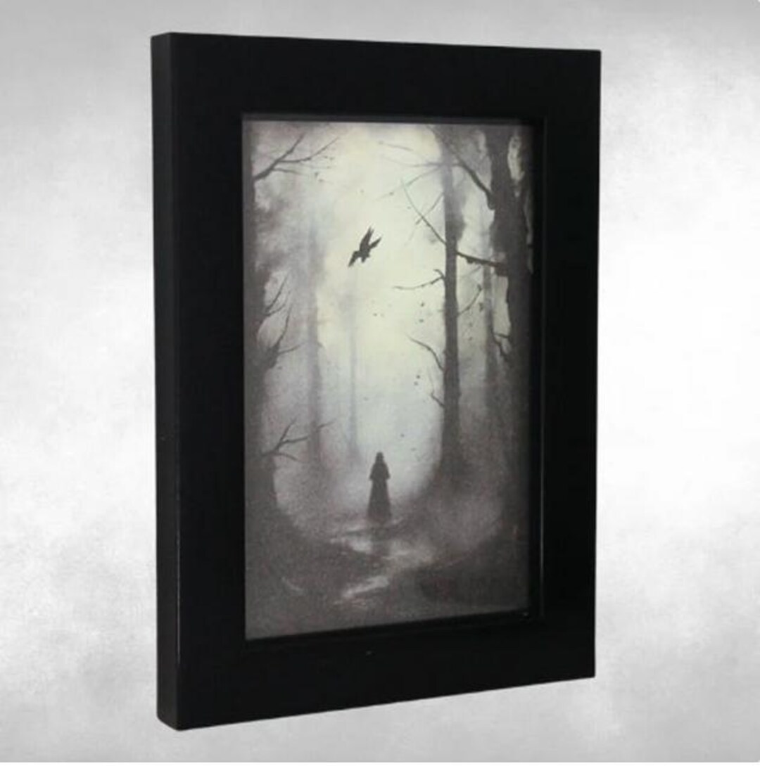 Morbid Haunted Forest Photograph Frame Diagram. Autopsy, Dark ...