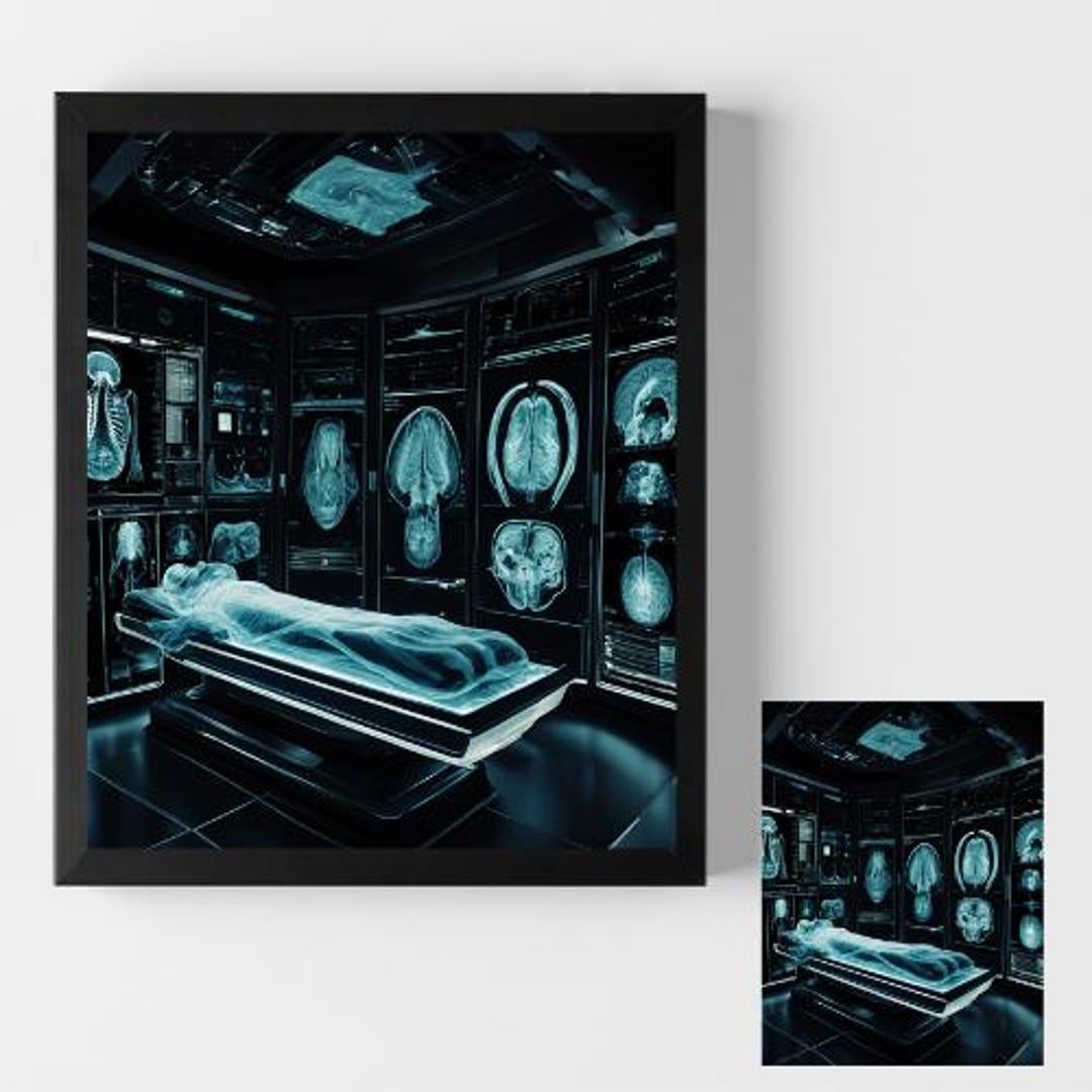 Creepy MRI Room Forensic Autopsy Crime Psychological Digital Antique ...