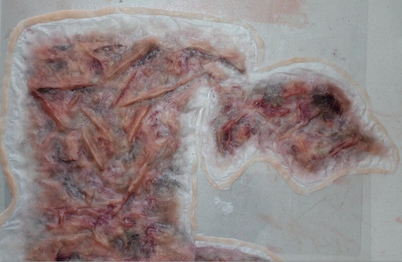 Large Skin Burn Silicone Prosthetic With Synthetic Burn / Pus - Etsy