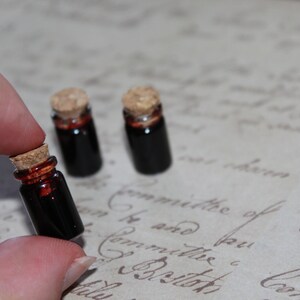 Mini Fake Blood Pathology Specimen Glass Vials. Arts, Crafts Forensic ...
