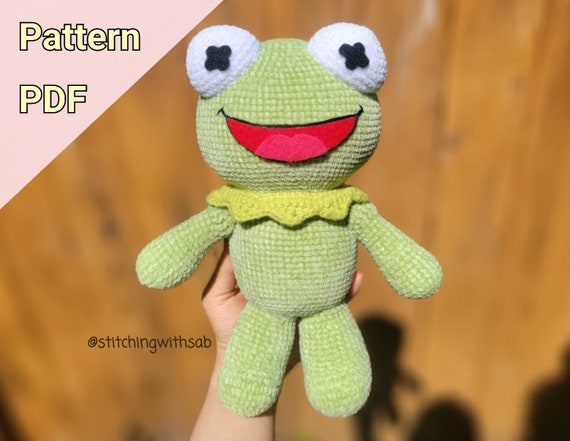 DOWNLOAD PDF FILE Chubby Kermit the Frog Crochet Pattern | Etsy