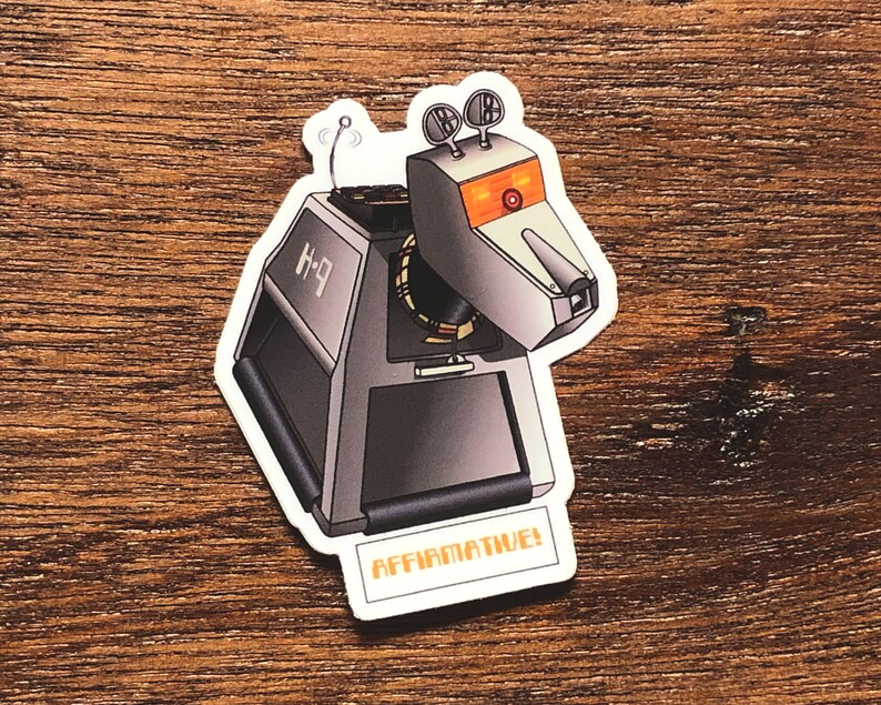 K-9 Sticker, Dr. Who Sticker, K9, Die Cut Stickers, High Quality Vinyl ...