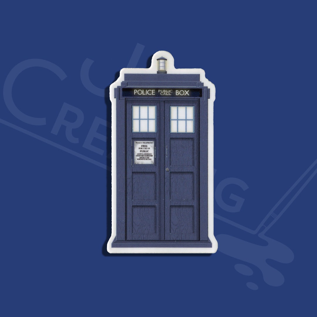 TARDIS Sticker, Dr. Who Sticker, Die Cut Stickers, High Quality Vinyl ...