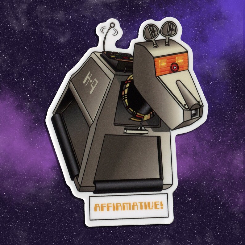 K-9 Sticker, Dr. Who Sticker, K9, Die Cut Stickers, High Quality Vinyl ...