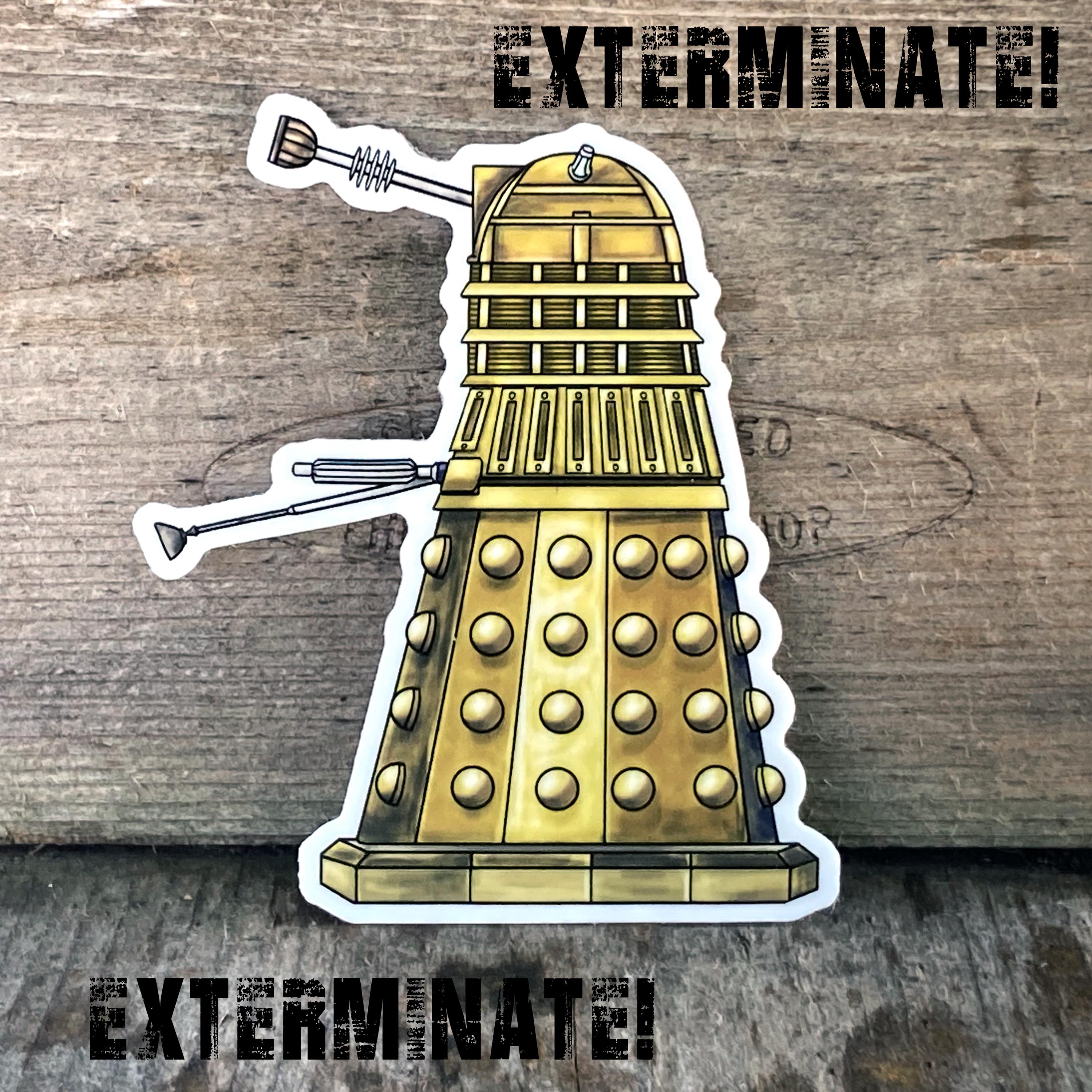 Dalek Sticker, Dr. Who Sticker, Fantasy Sticker, Die Cut Sticker, High ...