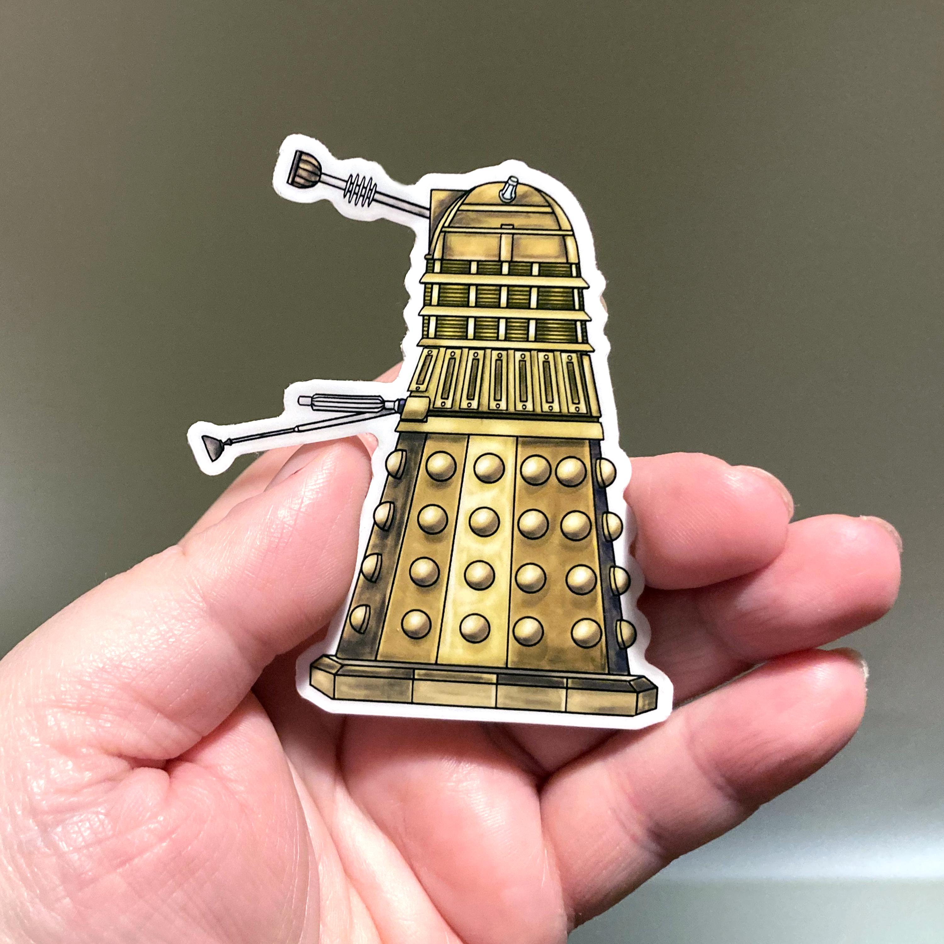 Dalek Sticker, Dr. Who Sticker, Fantasy Sticker, Die Cut Sticker, High ...
