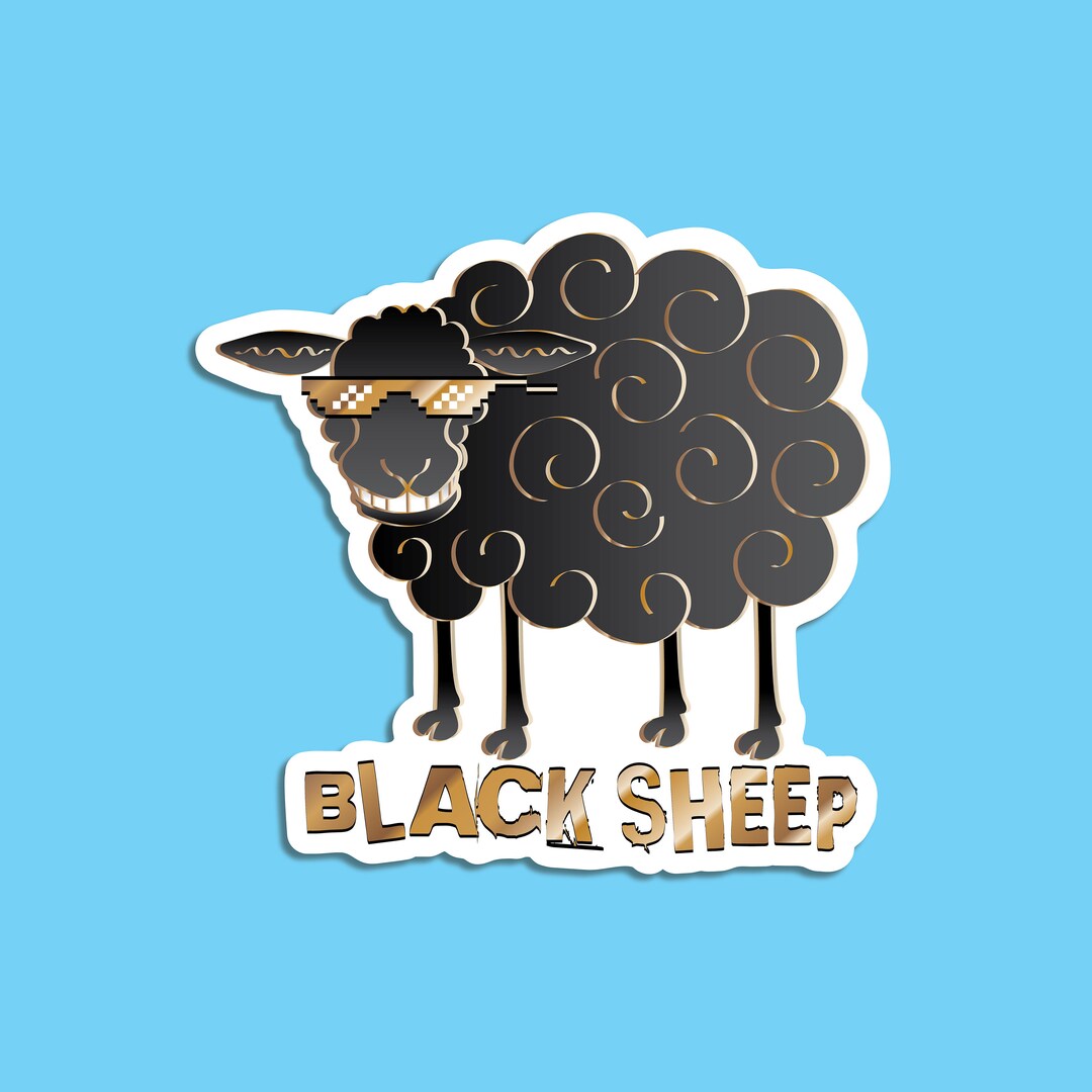 Black Sheep Sticker, Die Cut Stickers, High Quality Vinyl Stickers ...