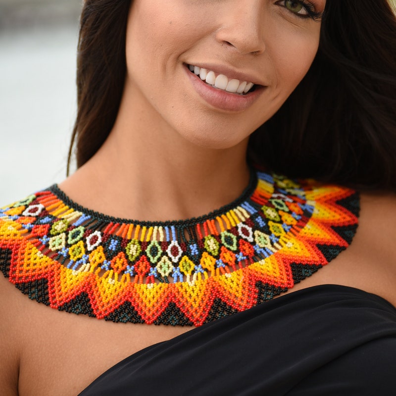Beaded Necklace - Etsy