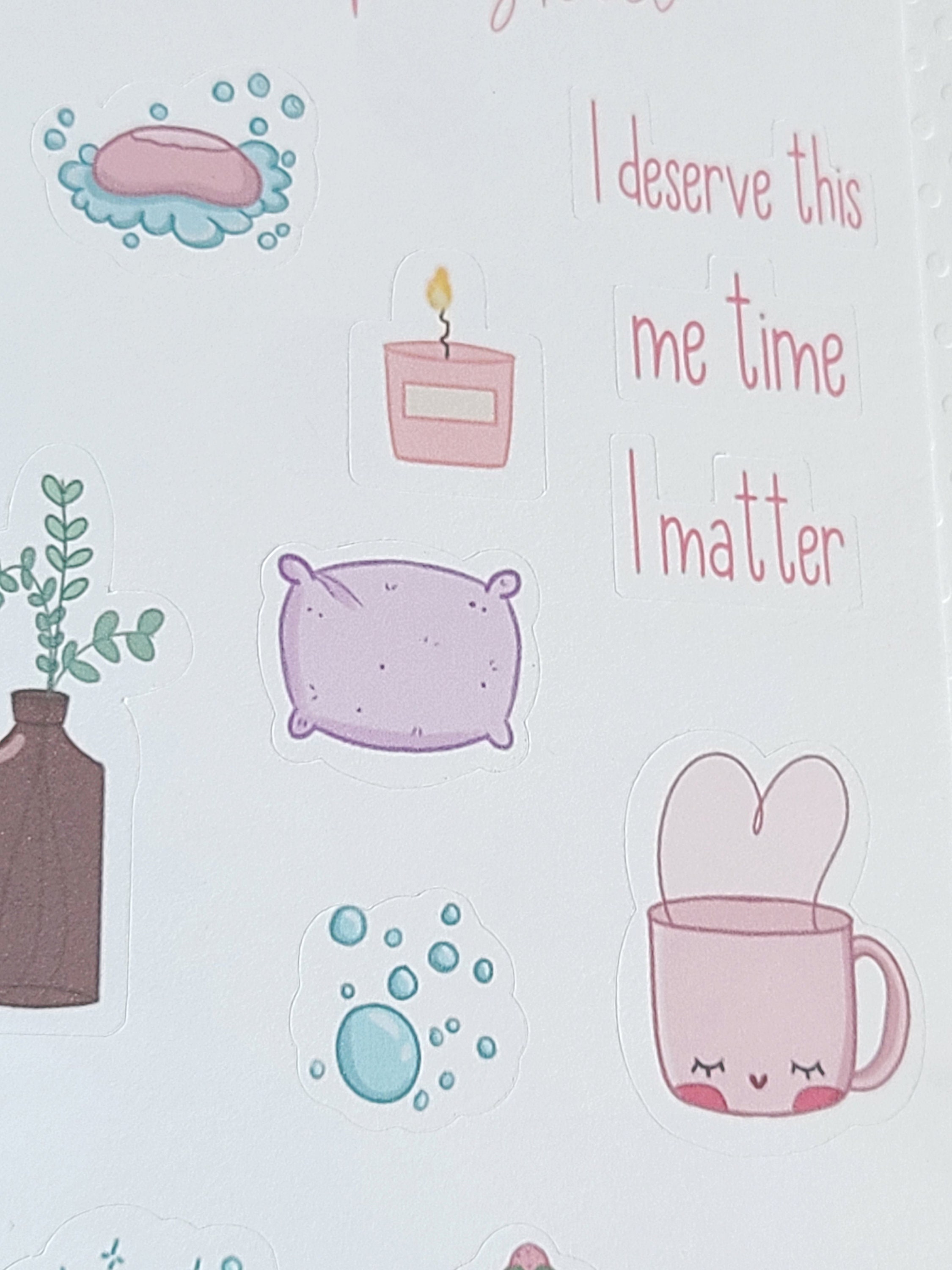 Self Care Stickers Beauty Stickers Planner Stickers - Etsy Denmark