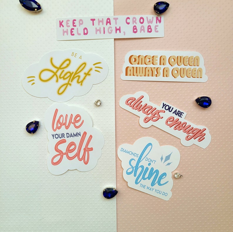 Motivation Sticker Pack Positive Stickers Motivational | Etsy