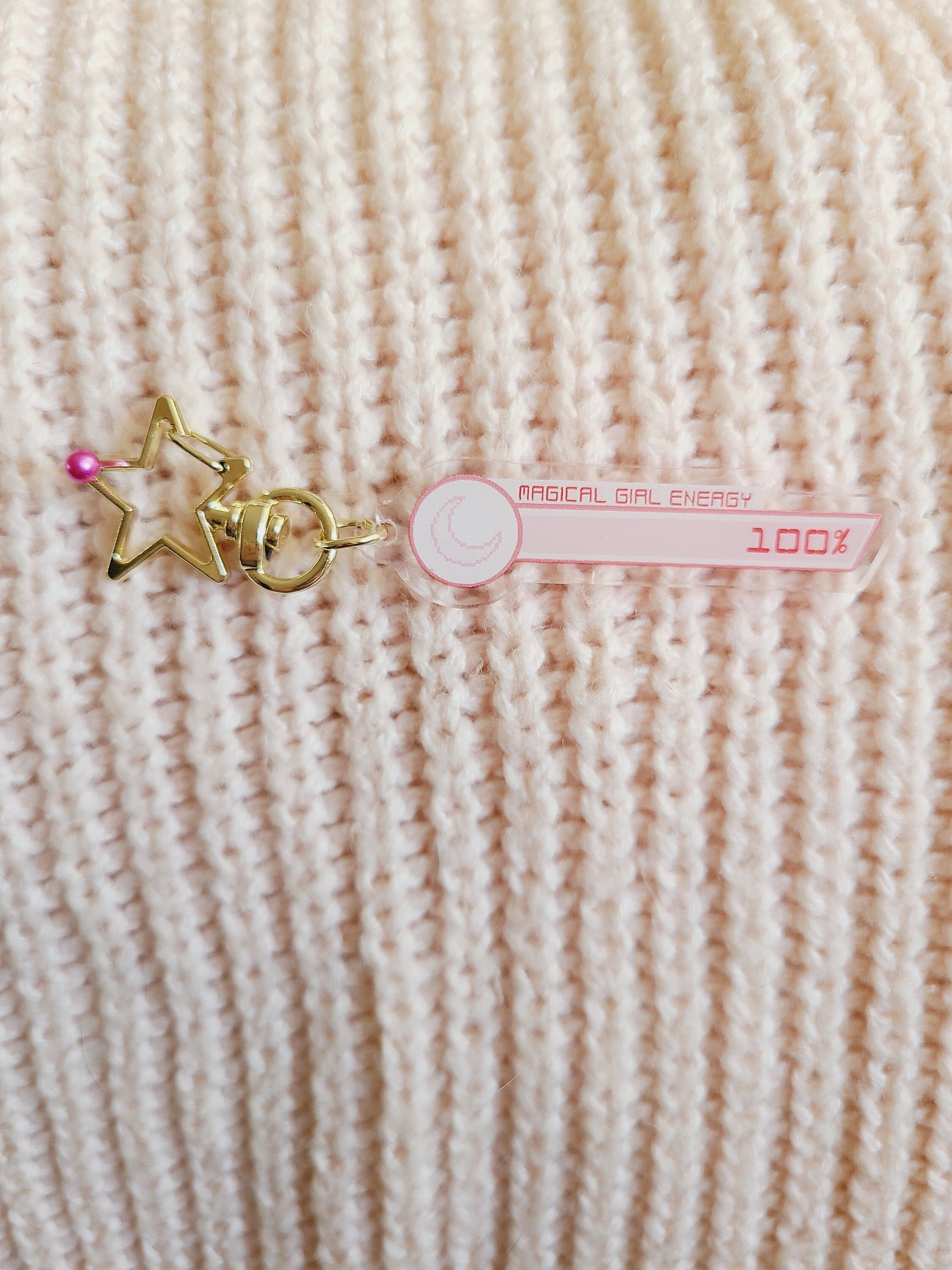Cute Life Bar Keychain Magical Girl Keychain Magical Girl - Etsy
