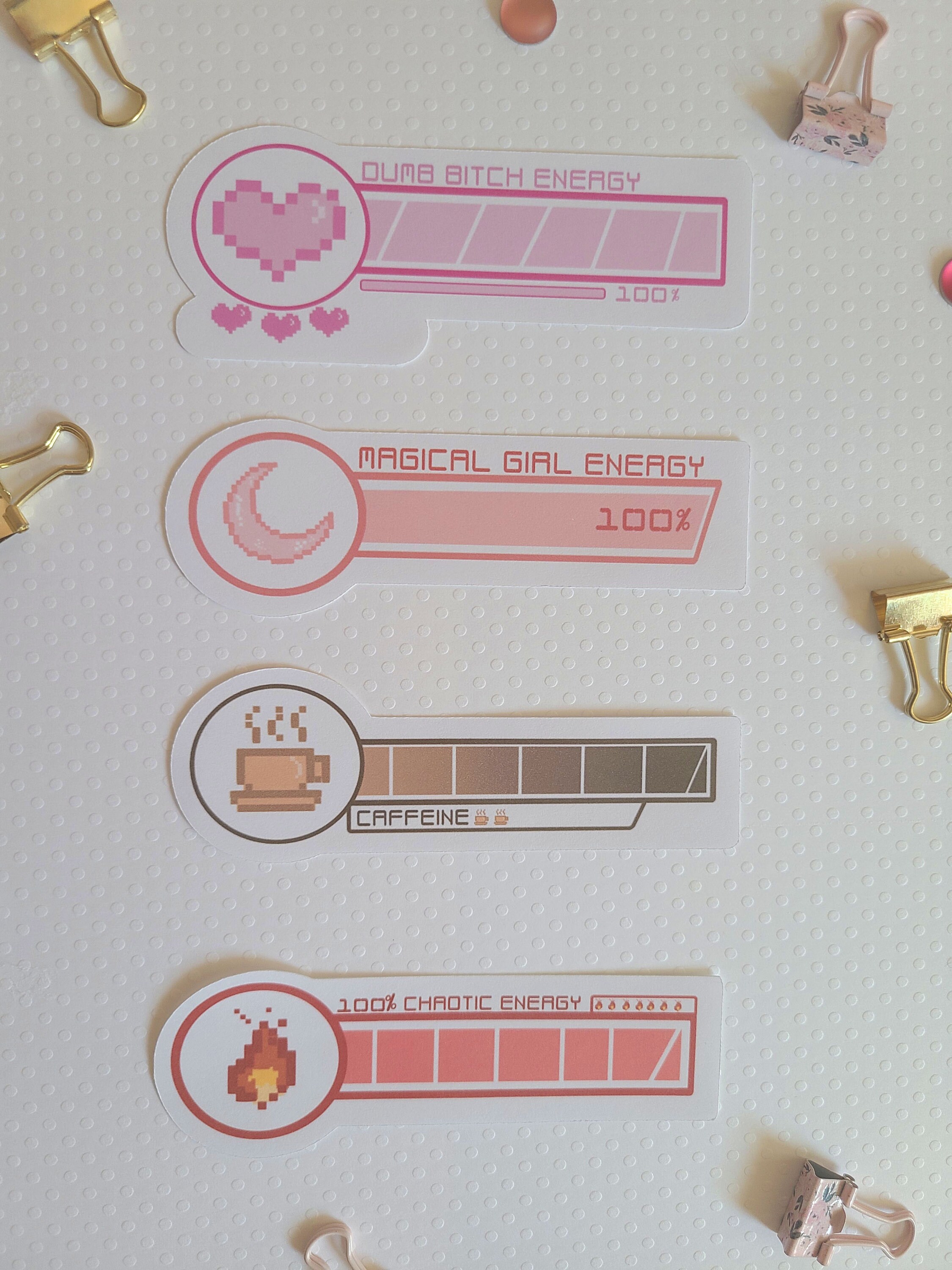 Cute Life Bar Stickers Cute Magical Girl Stickers Funny | Etsy