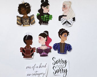 Six the Musical Stickers | Etsy