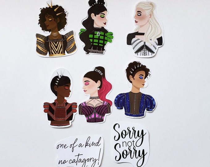 Six the Musical Sticker Pack - Etsy
