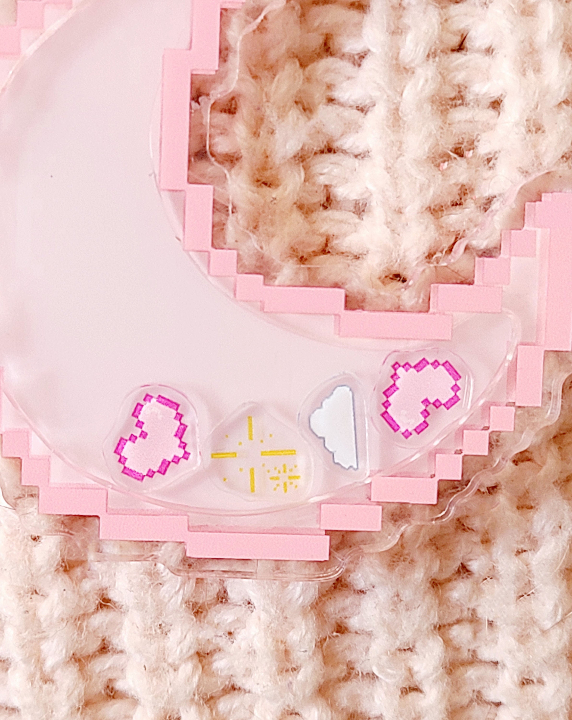 Magical Girl Shaker Keychain Kawaii Shaker Keychain Pixel | Etsy