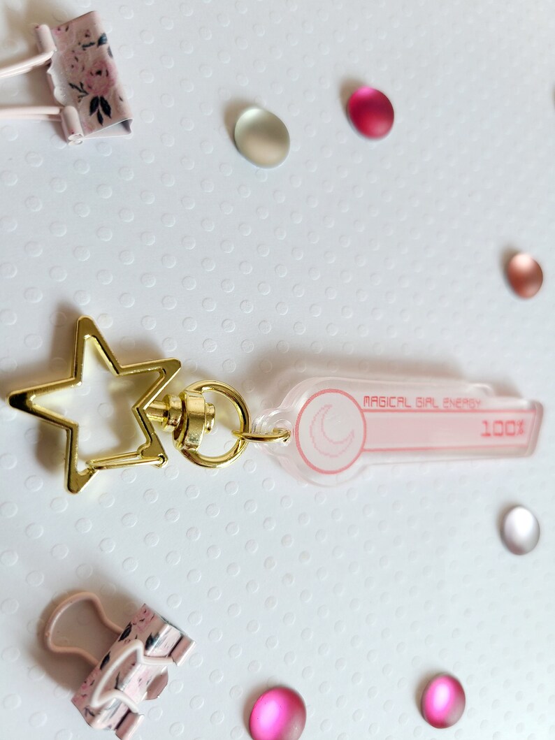 Cute Life Bar Keychain Magical Girl Keychain Magical Girl | Etsy