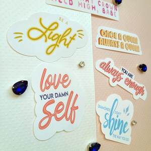 Motivation Sticker Pack - Positive Stickers - Motivational Quote ...