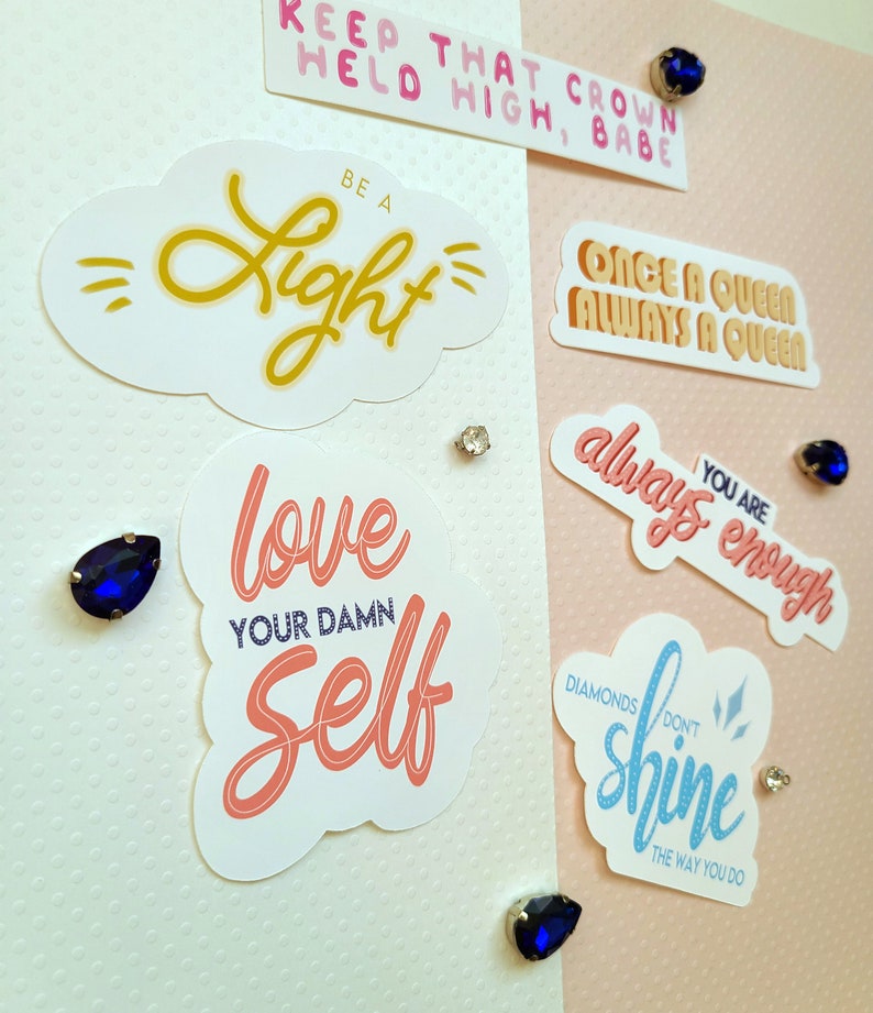 Motivation Sticker Pack Positive Stickers Motivational | Etsy