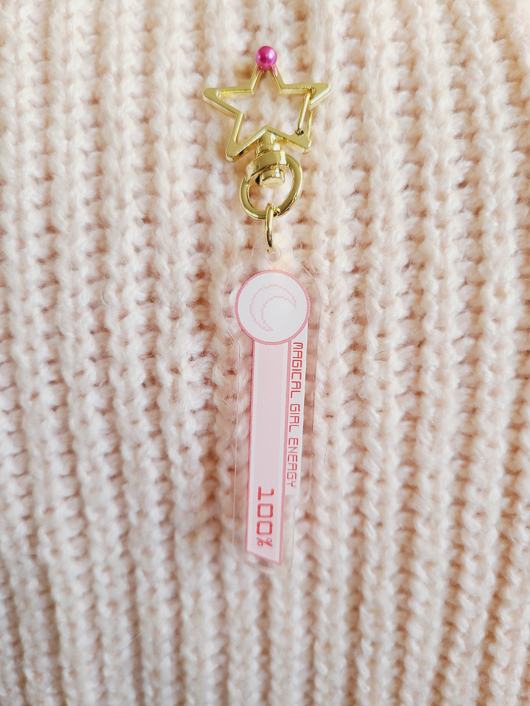 Cute Life Bar Keychain Magical Girl Keychain Magical Girl - Etsy