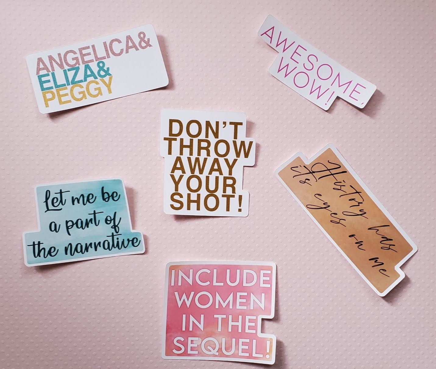 Hamilton Sticker Pack Broadway Sticker Pack | Etsy