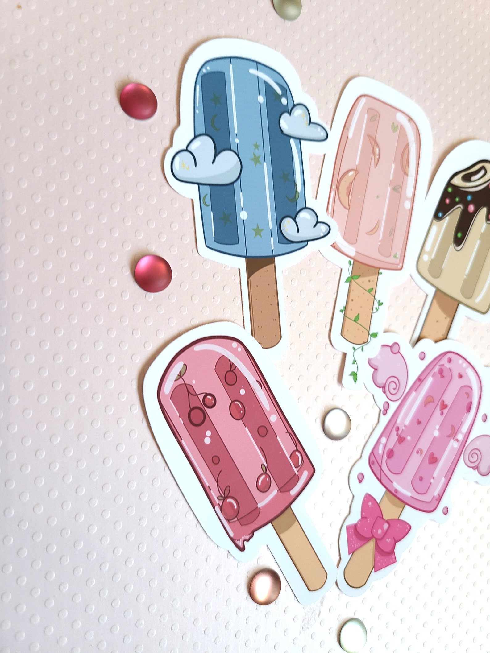 Cute Popsicle Stickers Kawaii Popsicle Stickers Fruit - Etsy
