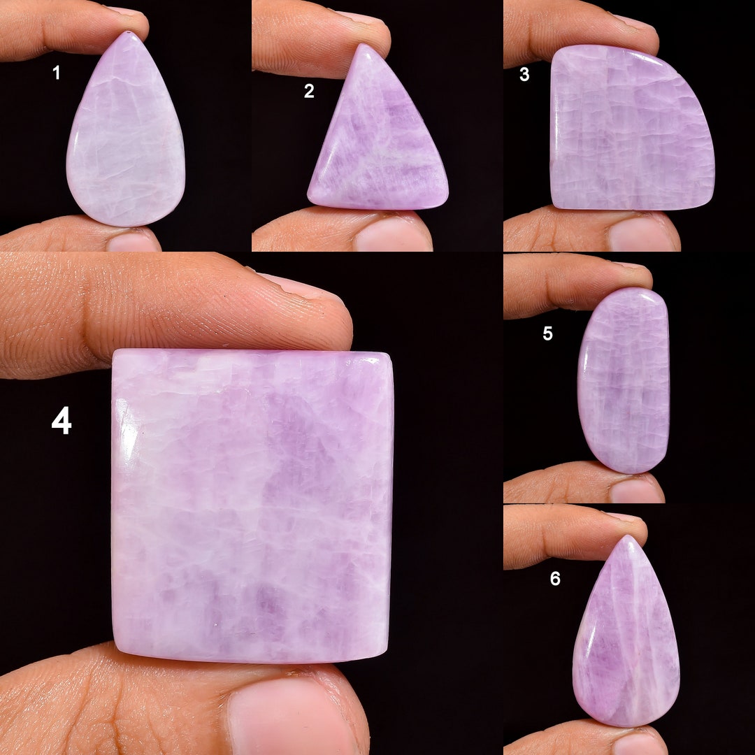 Pink Kunzite Gemstone Smooth Pink Kunzite Cabochon Kunzite - Etsy