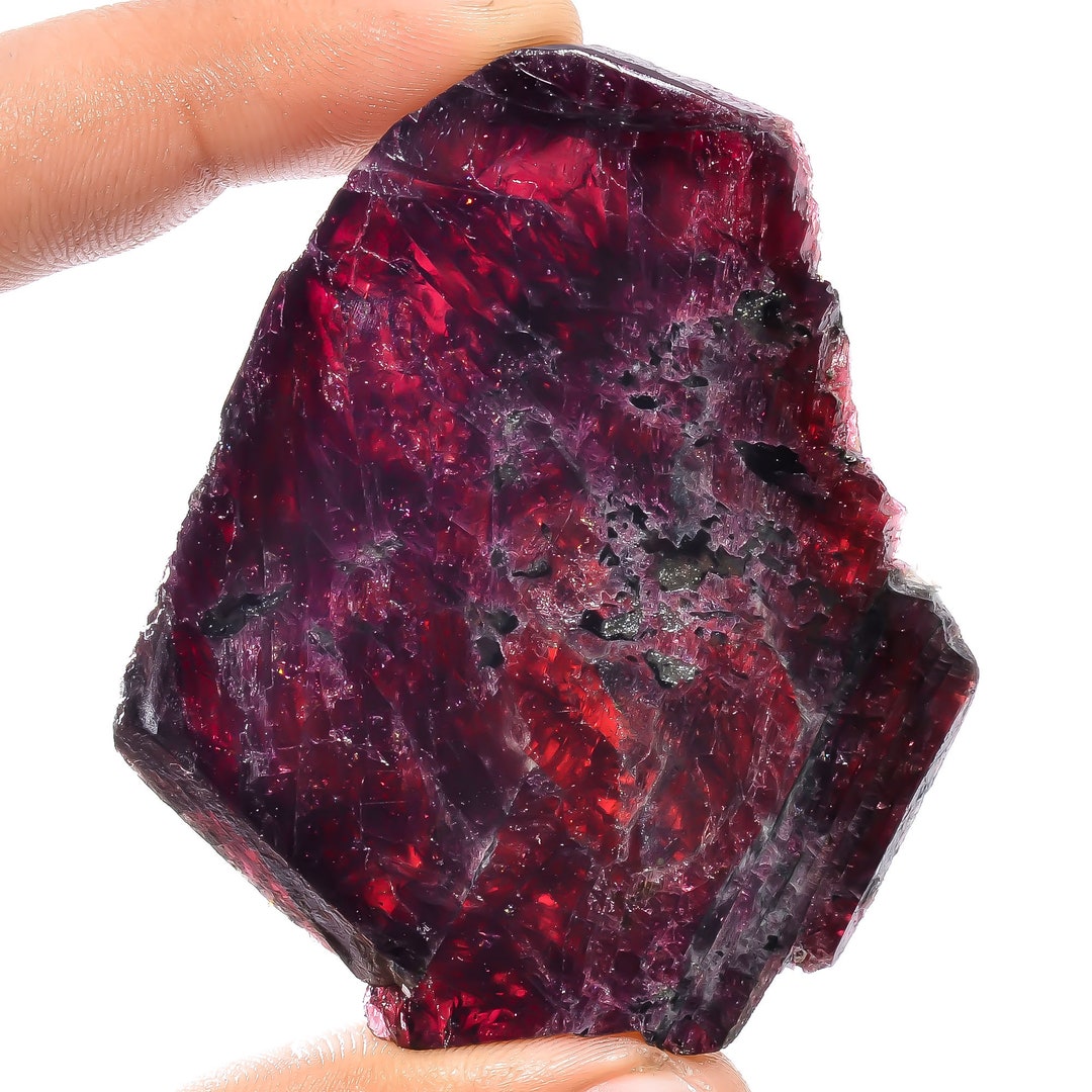 Natural Garnet Slice Raw Garnet Rough Slice Palm Garnet Slice - Etsy