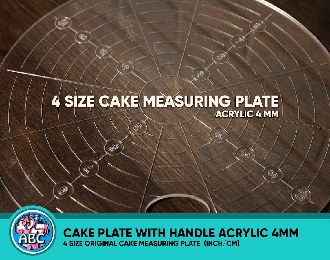 Cake Plate With Handle, Cake Stand, Cake Measuring Tool, Cake ...