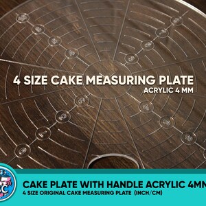 Cake Plate With Handle, Cake Stand, Cake Measuring Tool, Cake ...