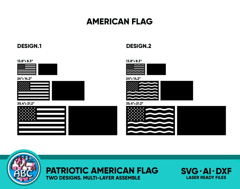 Patriotic American Flag SVG Waving American Flag USA - Etsy