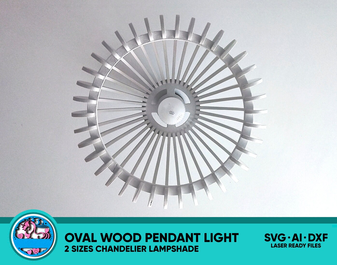 Round Oval Wood Pendant Light, Wood Chandelier, Modern Wood Chandelier ...
