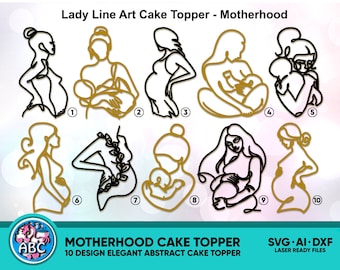 Lady Line Art Face Cake Plaque African, Line Art Black Woman Cake ...