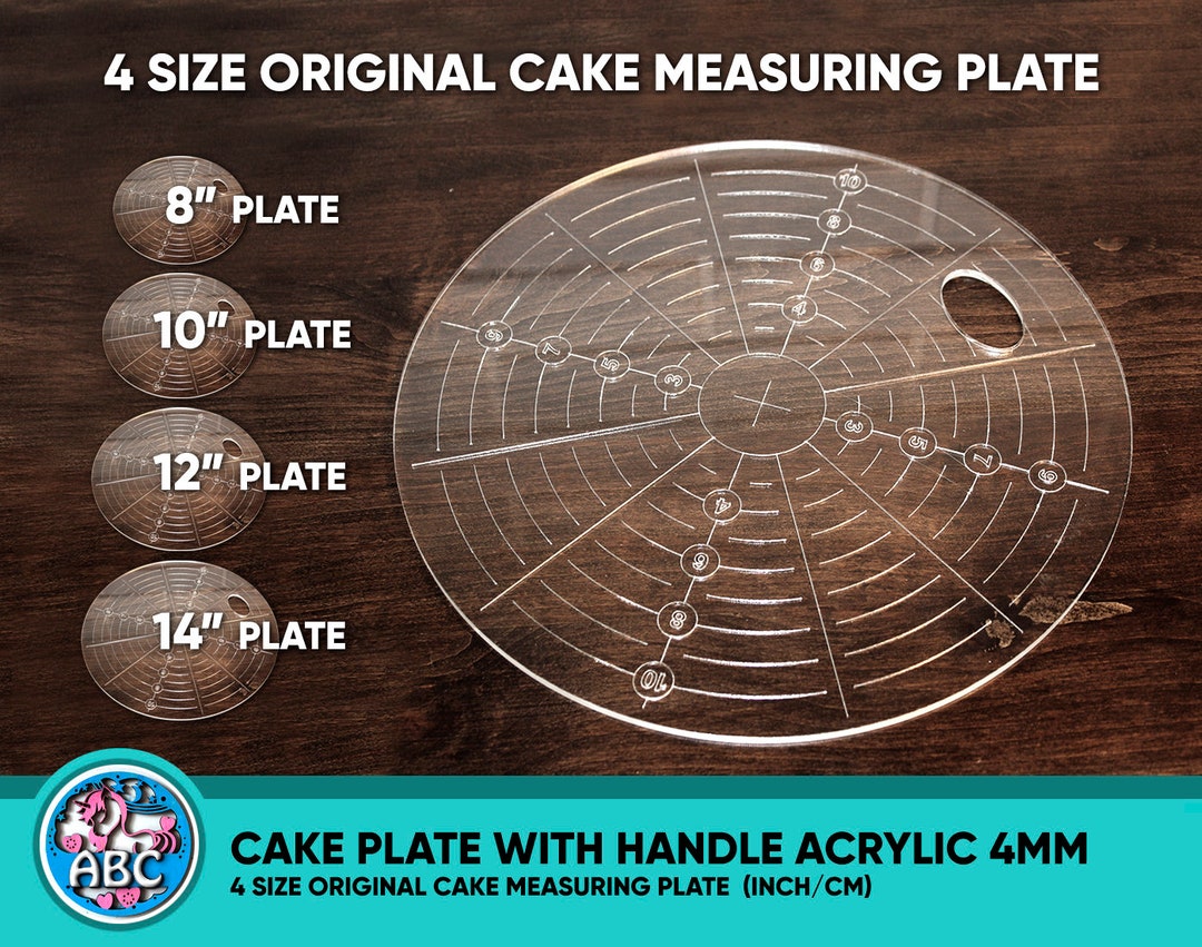 Cake Plate With Handle, Cake Stand, Cake Measuring Tool, Cake ...