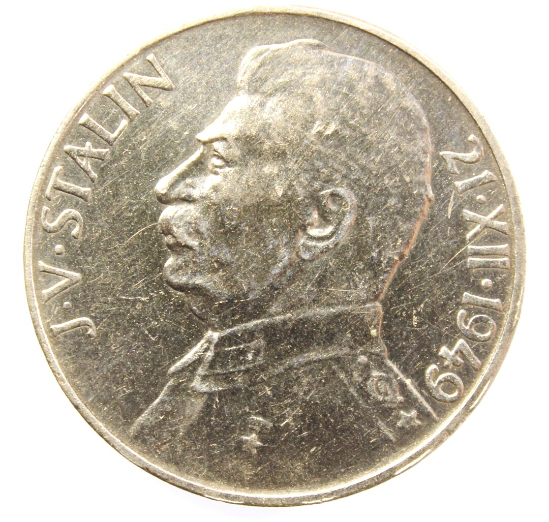 Silver ag Coins Communist Leaders J. V. Stalin USSR - Etsy