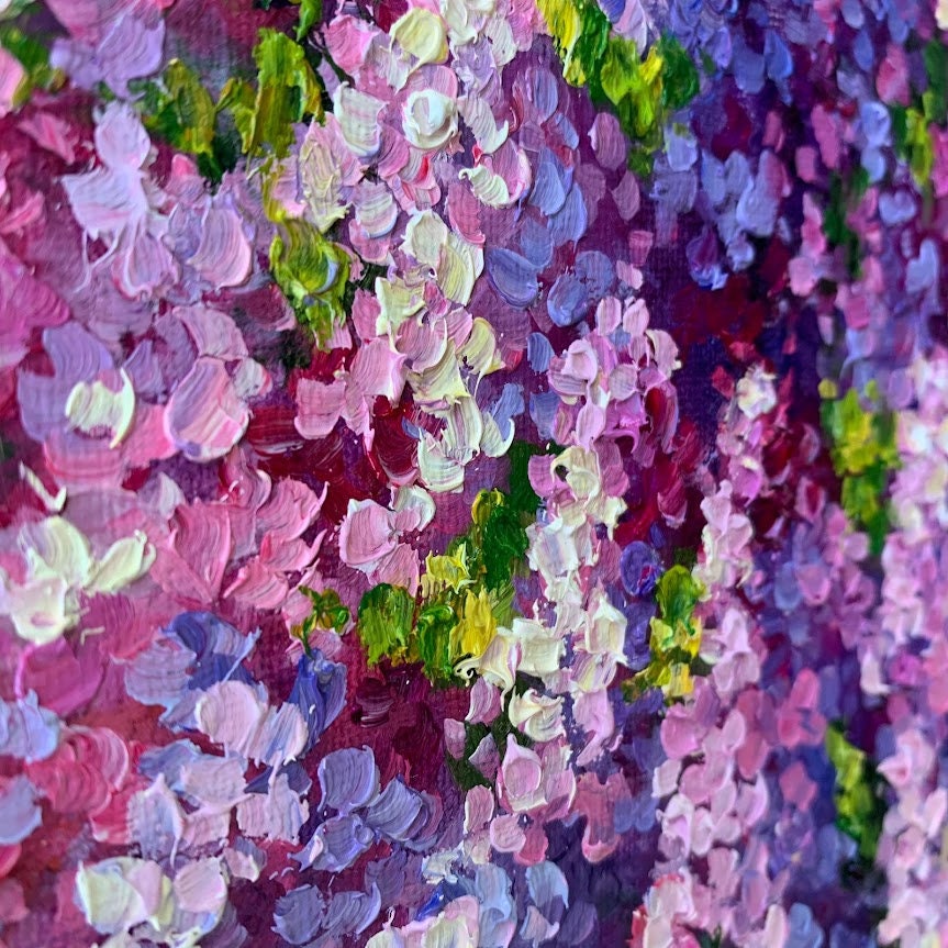 Sunny Lilac, Lilac Spring Lilac Oil Painting Flowers Canvas Art Floral ...